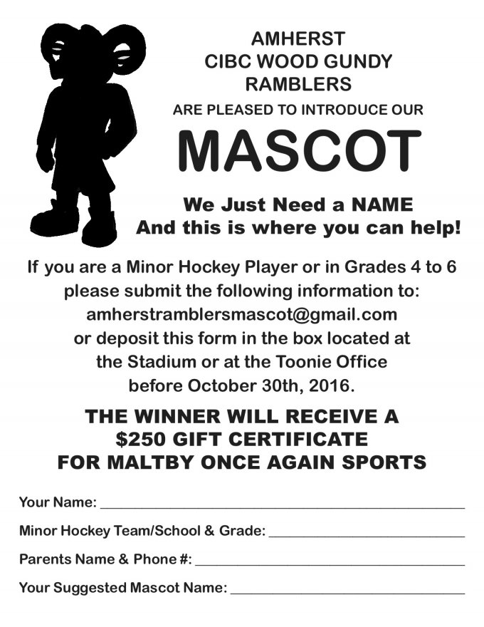 Amherst Ramblers Junior A Hockey Club powered by GOALLINE.ca